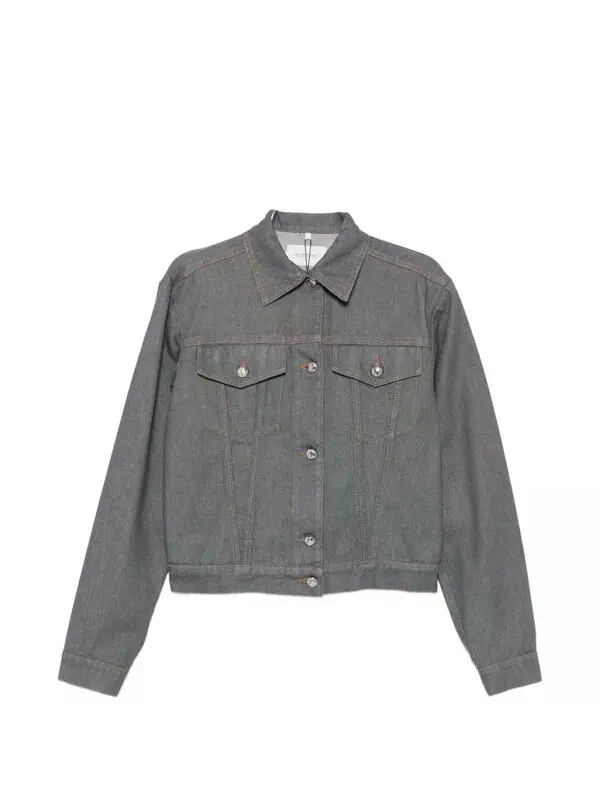 Sportmax Button-up Denim Jacket - Grey