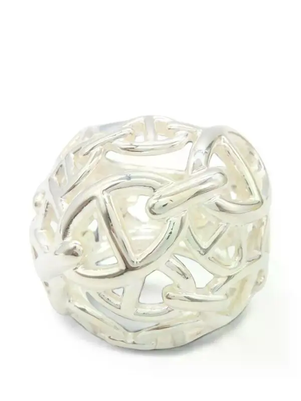 Hermès 2010s Chaine D'ancre Enchainée Cut-out Ring