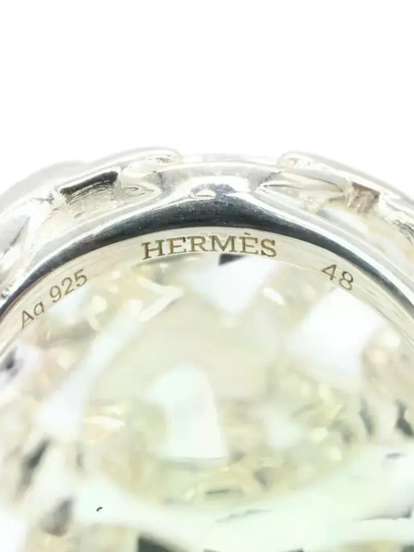 Hermès 2010s Chaine D'ancre Enchainée Cut-out Ring