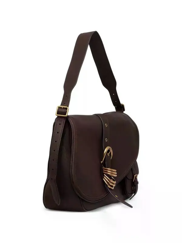Miss Sixty Buckle-detail Leather Shoulder Bag