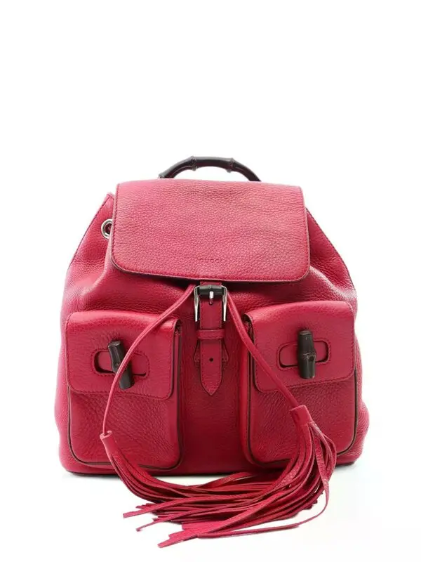Gucci 2010s Bamboo Tassel Backpack
