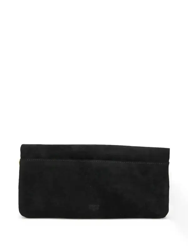 Pinko Suede Shoulder Bag - Black