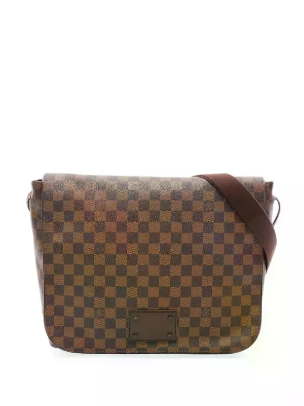 LOUIS VUITTON 2009 Gm Brooklyn Damier Ebene Shoulder Bag - Brown