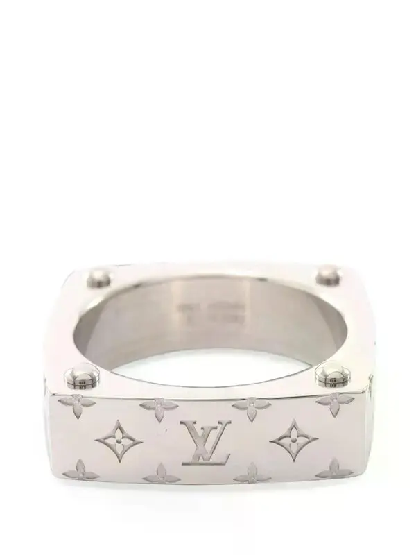 LOUIS VUITTON 2022 Monogram Bold Ring - Silver