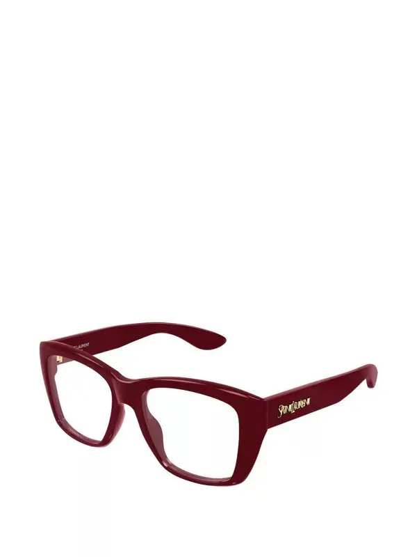 Saint Laurent Square-frame Glasses - Red