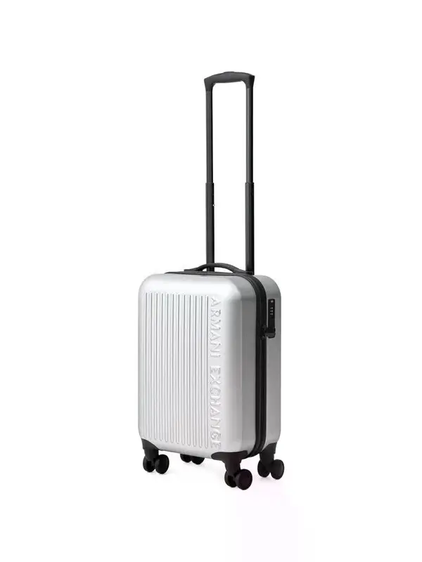 Armani Exchange Logo-embossed Ridged Luggage
