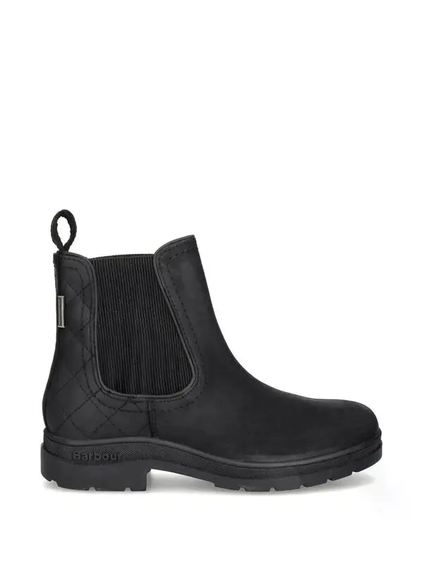 Barbour Amble Quilted-detail Chelsea Boots - Black