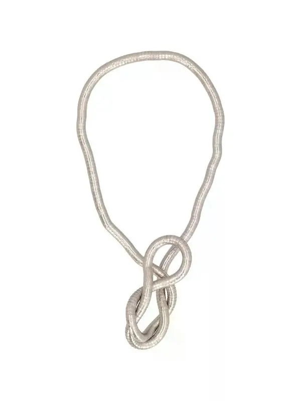 Vintage Twist-detail Necklace - Silver