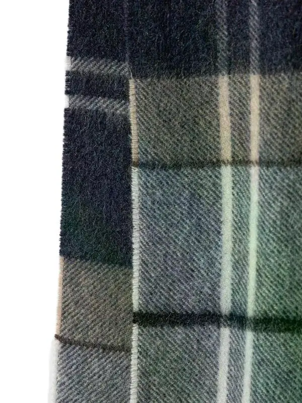 Barbour Tartan-check Fringed Scarf