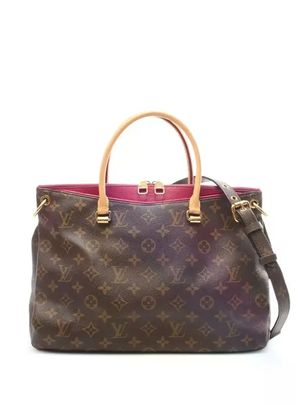 LOUIS VUITTON 2015 Pallas Monogram Handbag - Brown