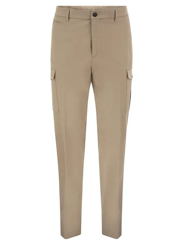 Peserico Stretch Cotton Cargo Trousers