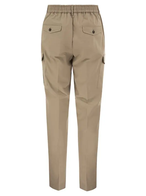 Peserico Stretch Cotton Cargo Trousers