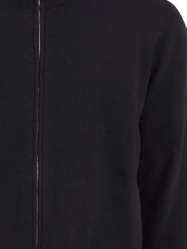 Peserico Virgin Wool And Cashmere Zip Cardigan