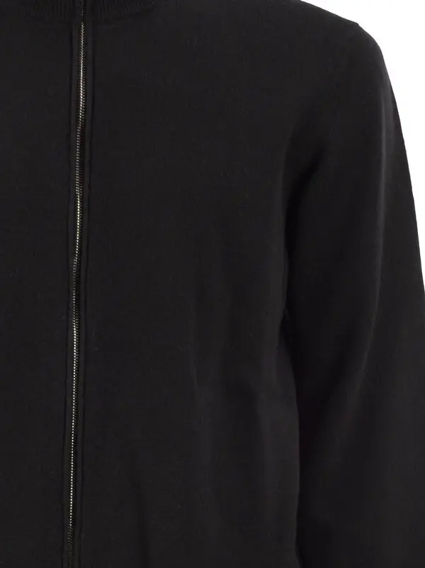 Peserico Virgin Wool And Cashmere Zip Cardigan