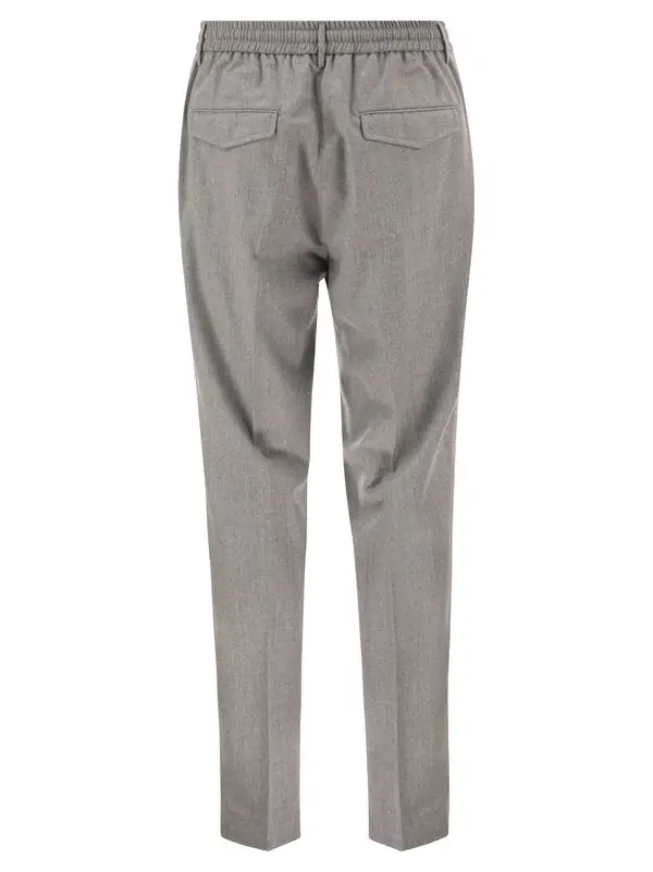 Peserico Virgin Wool Tailored Jogger Trousers
