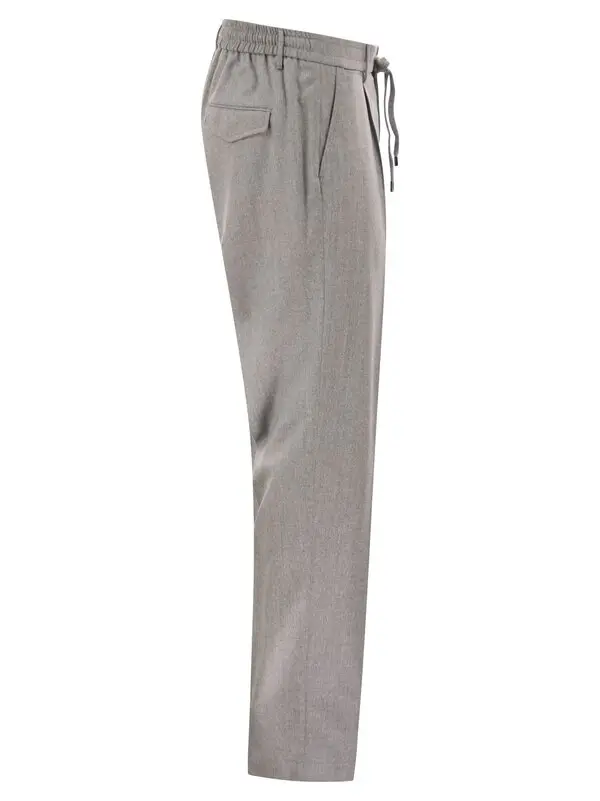 Peserico Virgin Wool Tailored Jogger Trousers