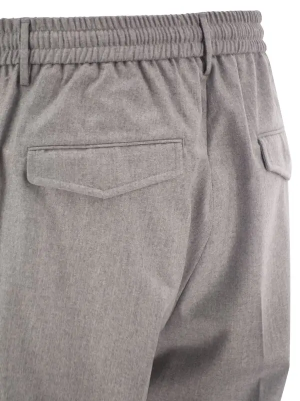 Peserico Virgin Wool Tailored Jogger Trousers