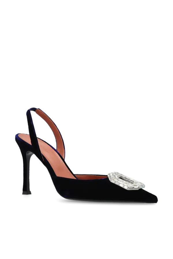 Amina Muaddi Camelia High-heel Slingback Pumps By