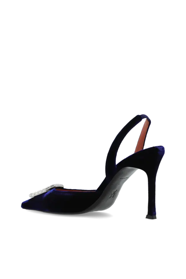 Amina Muaddi Camelia High-heel Slingback Pumps By