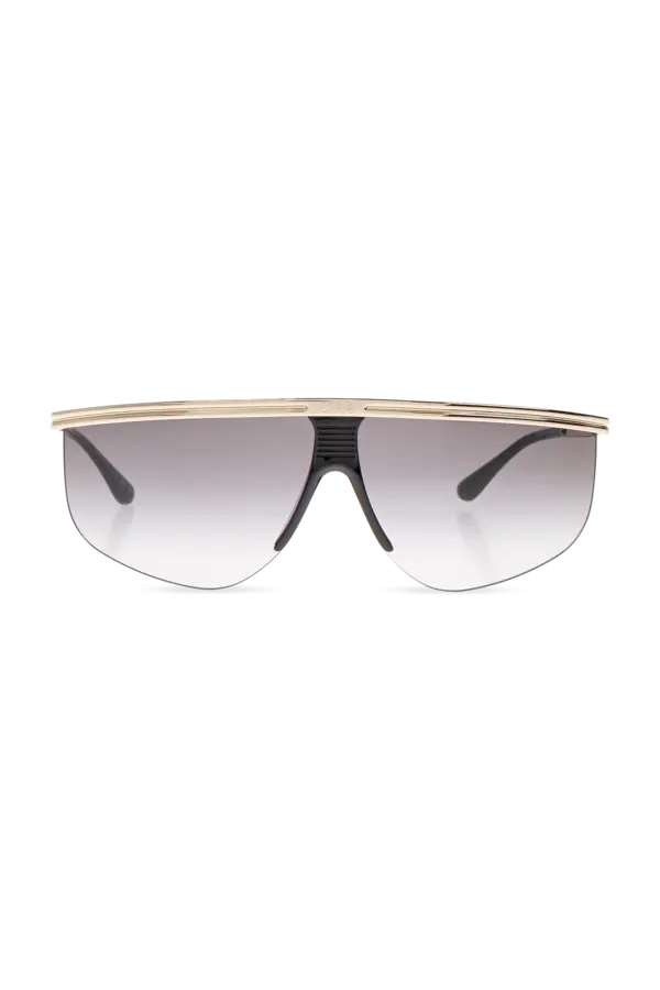 Chloé Futuristic Visor Sunglasses - Gold
