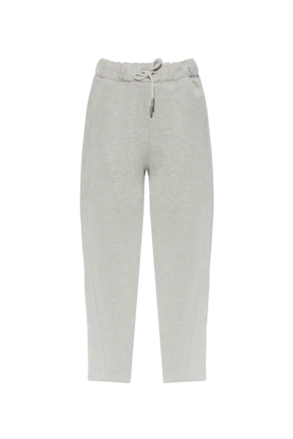 AMI Paris Straight-leg Sweatpants - Grey