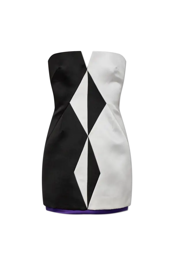 Versace Silk Off-shoulder Mini Dress - White