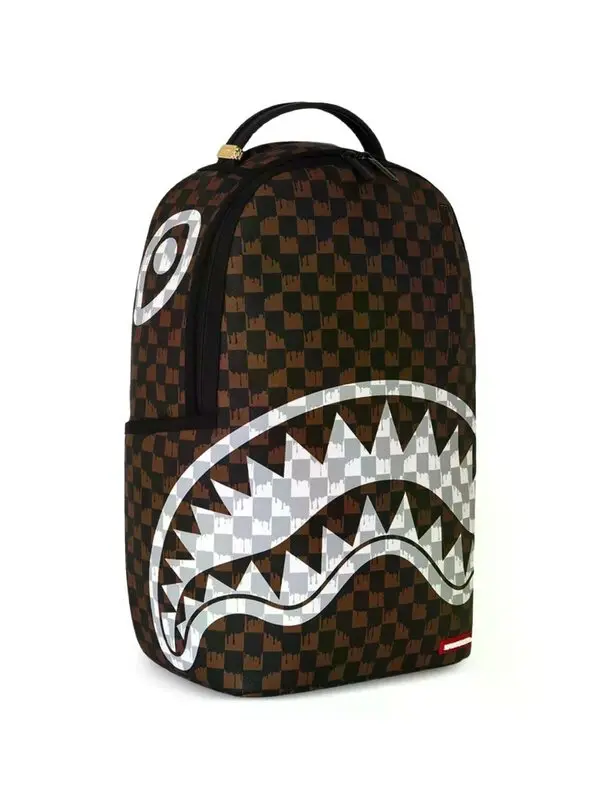 SPRAYGROUND Paris Fang Check-print Backpack - Brown