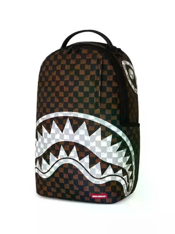 SPRAYGROUND Paris Fang Check-print Backpack - Brown
