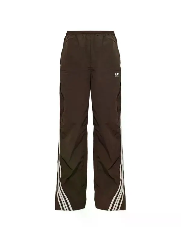 P.E Nation Radius Side-stripe Track Pants - Brown