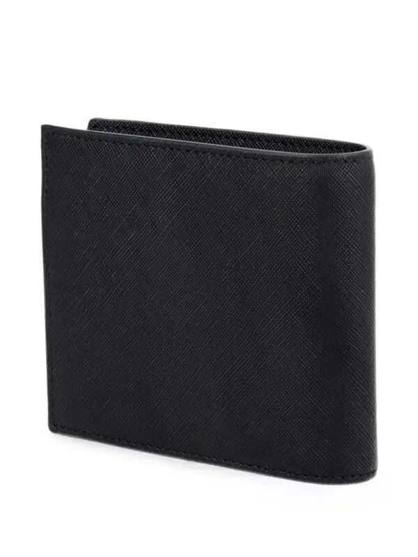 Armani Exchange Logo-print Bi-fold Wallet - Black
