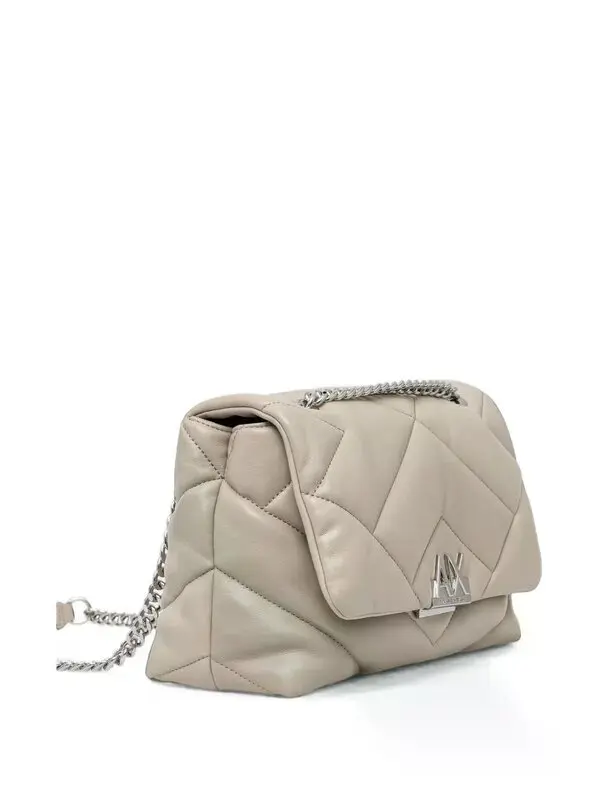 Armani Exchange Quilted Logo-plaque Shoulder Bag