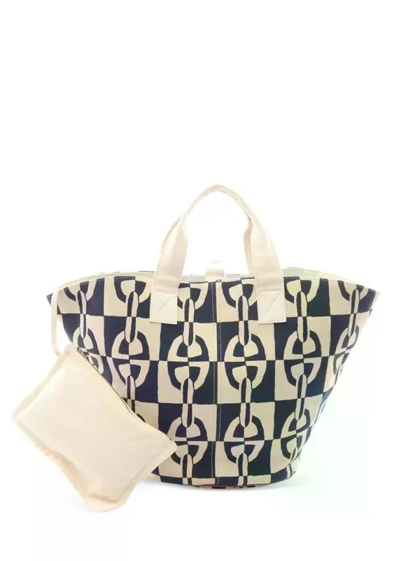 Hermès Pm Panier De Plage Chaîne D'ancre Tote Bag - White
