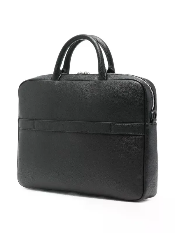 BOSS Pebbled-texture Briefcase