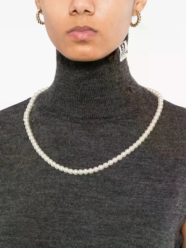 Mihara Yasuhiro Distressed Roll-neck Top