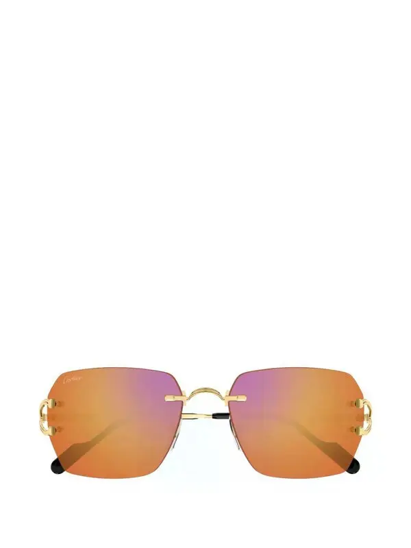 Cartier Rimless Sunglasses - Gold