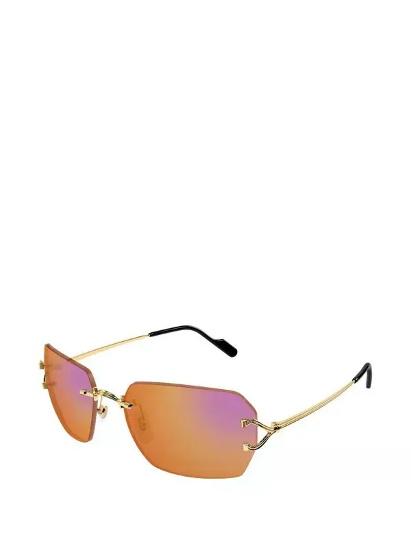 Cartier Rimless Sunglasses - Gold