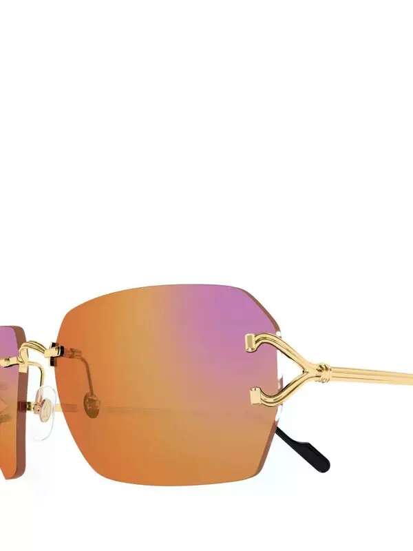 Cartier Rimless Sunglasses - Gold