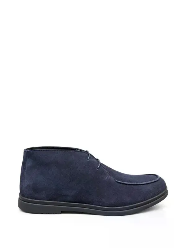 POCHE PARIS Cipele Lace-up Suede Boots - Blue