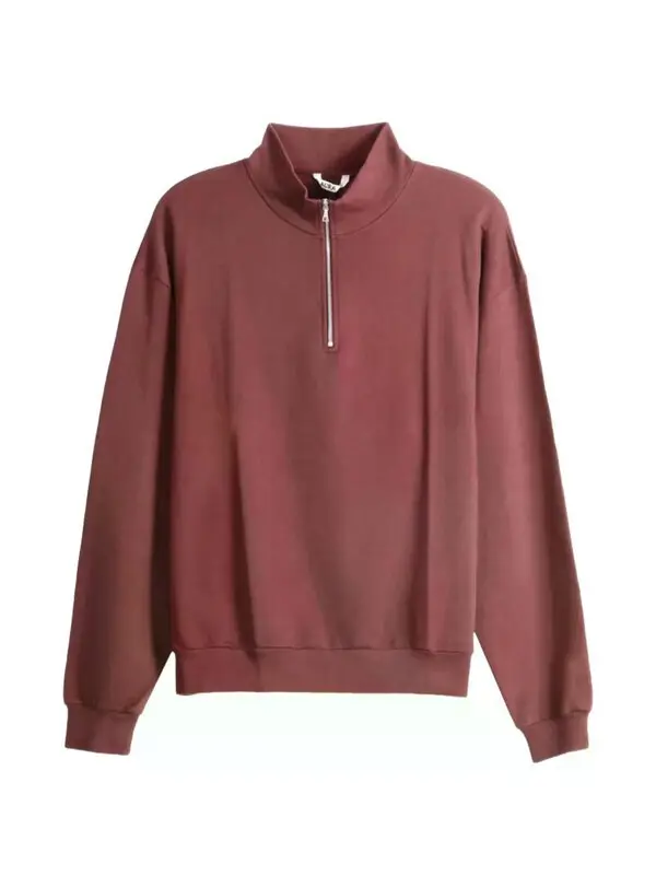 Auralee Half-zip Sweatshirt - Red