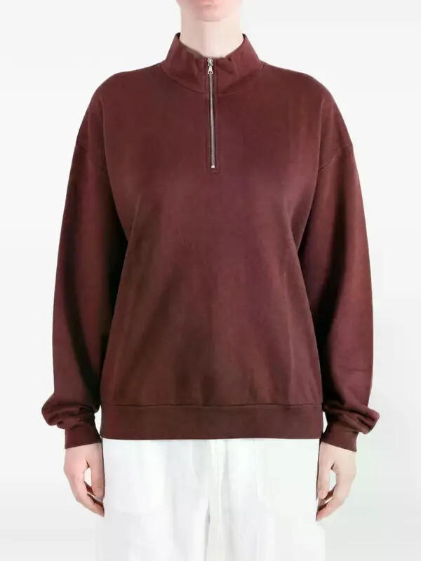 Auralee Half-zip Sweatshirt - Red