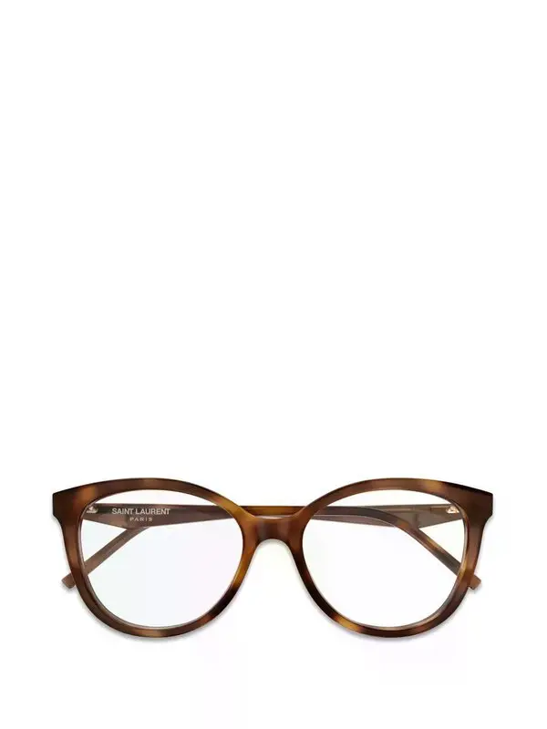 Saint Laurent Tortoiseshell-effect Cat-eye Glasses