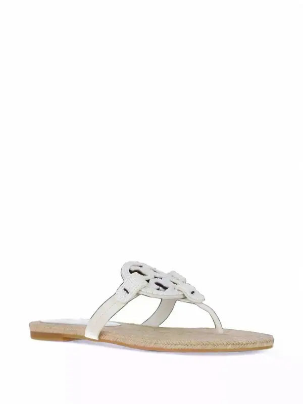 Tory Burch Miller Beaded Espadrilles - White