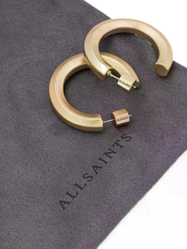 ALLSAINTS Hexagonal-profile Hoop Earrings