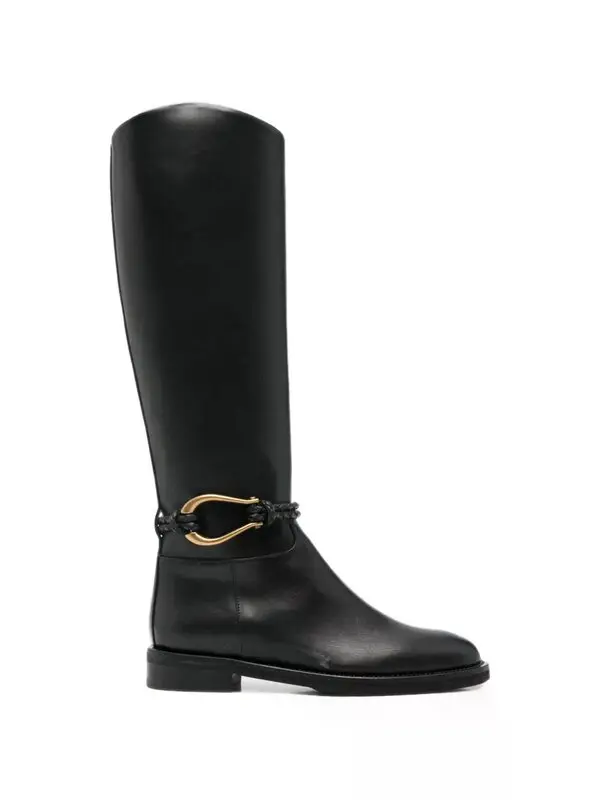 Roberto Festa Morgan Braided-strap Boots - Black