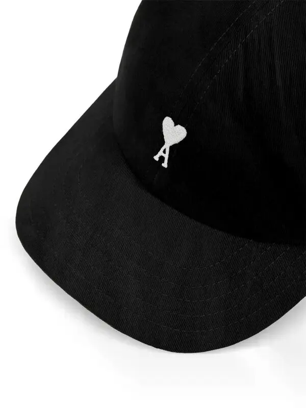 AMI Paris Cotton Cap With De Coeur