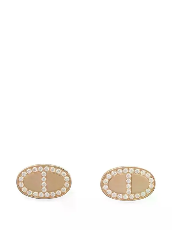 Hermès 2010s Chaine D'ancre Contour Earrings