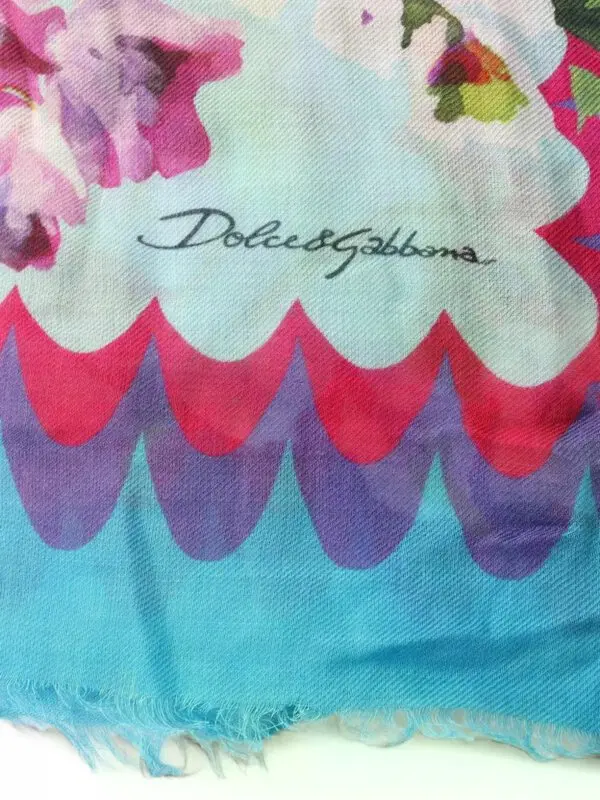 Dolce & Gabbana 2010s Floral-print Scarf