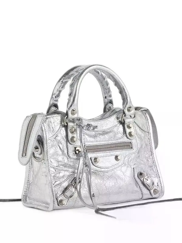 Balenciaga Mini Le City Tote Bag - Silver