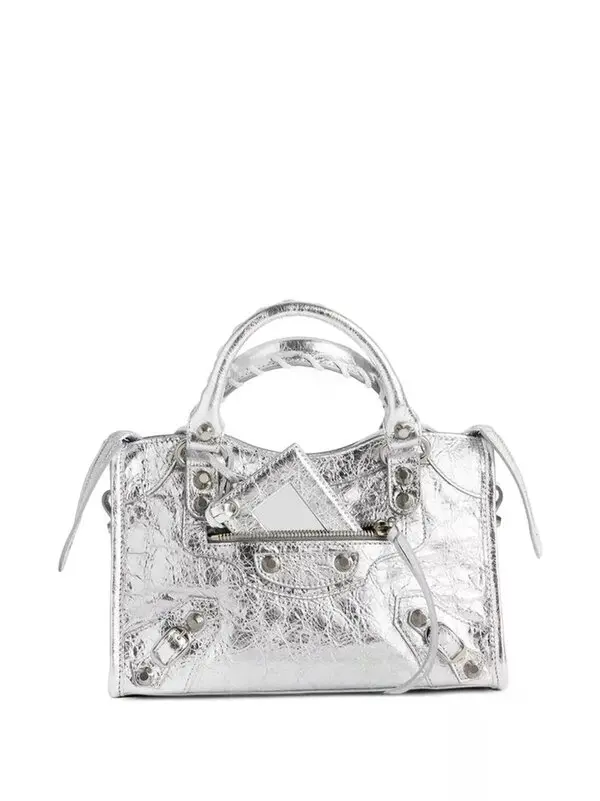 Balenciaga Mini Le City Tote Bag - Silver