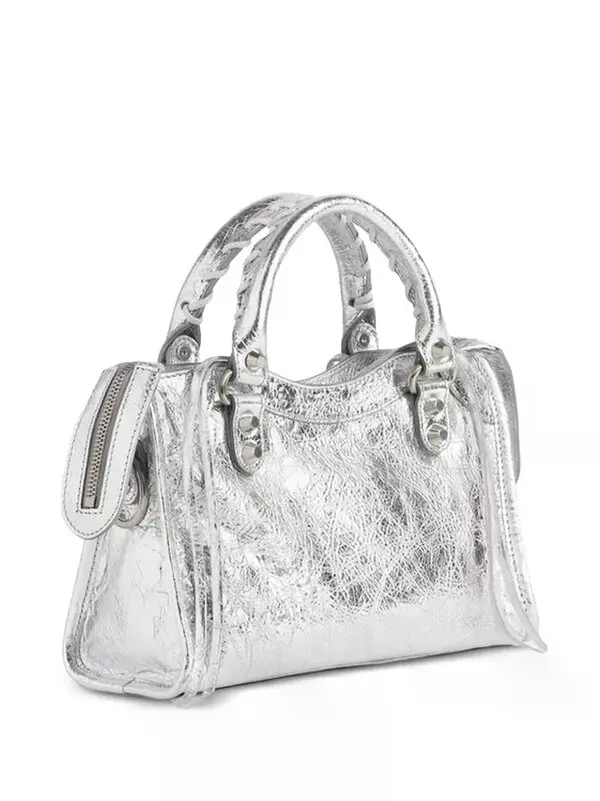 Balenciaga Mini Le City Tote Bag - Silver